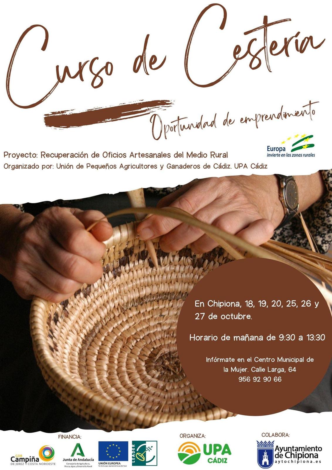 CURSO DE CESTERÍA - Turismo de Chipiona